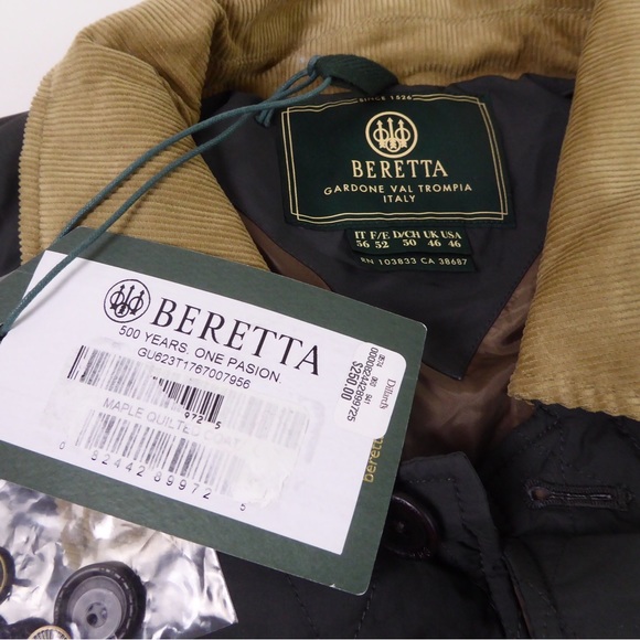 beretta | Jackets & Coats | Beretta Maple Quilted Insulated Field ...